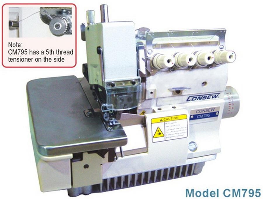 Consew CM795 2 Two Needle 5 Thread Overlock with Assembled Table and ...