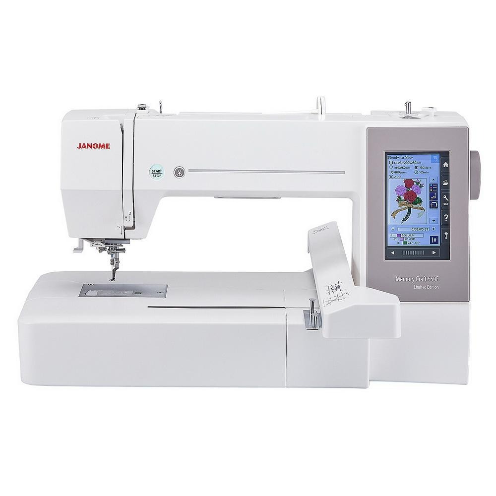 Janome Memory Craft 550E Limited Edition Embroidery Machine – 180 ...
