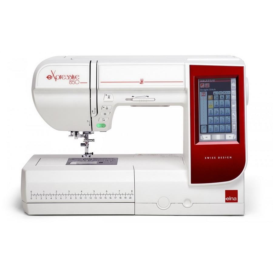 Elna eXpressive 850 Sewing & Embroidery Machine – 200 Stitches, 171 ...